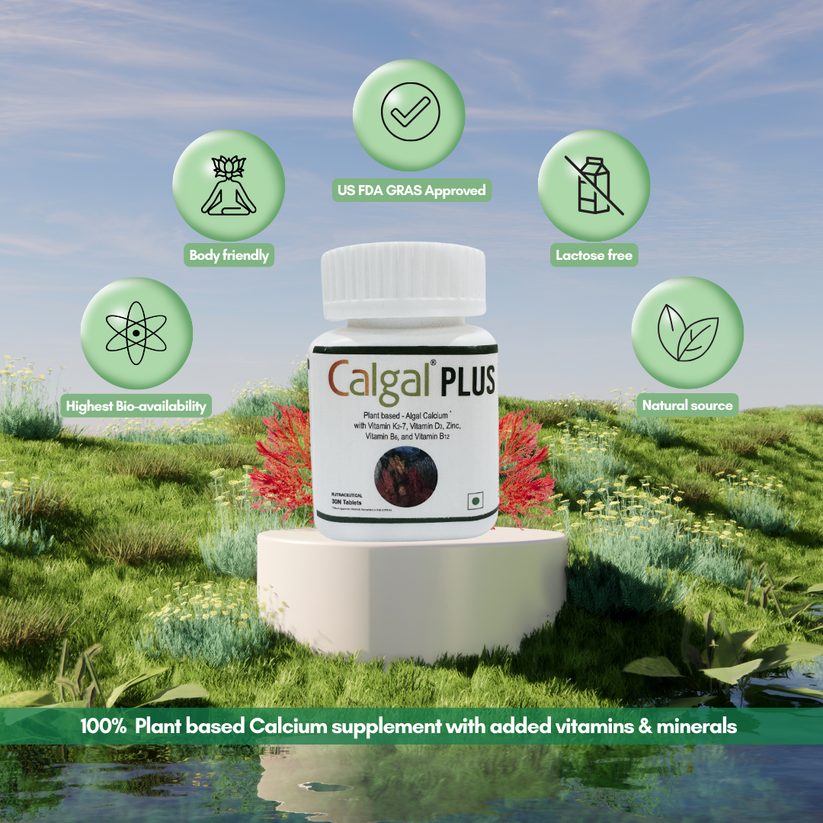 Voll Sante Algal Calcium Calgal Plus: Bottle of 30 Tablets