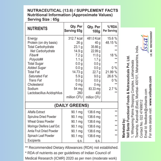 Voll Pro Plant Protein Bar (26g Protein) – India’s Highest Protein Bar ...
